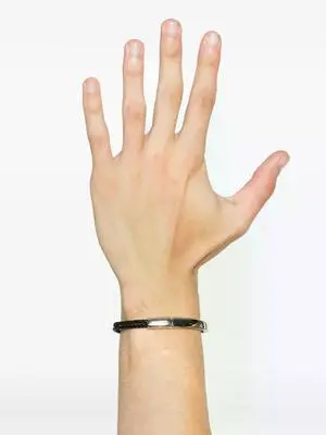FERRAGAMO Braided Leather Bracelet