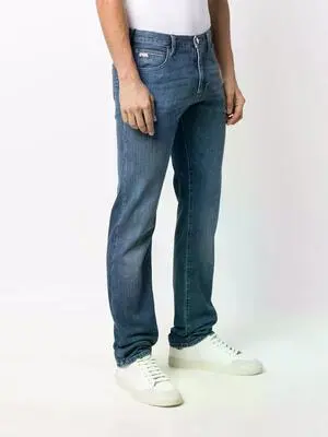 Emporio Armani J45 Straight-leg Jeans - Blue