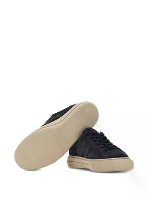 Hogan Suede Sneakers With Contrasting Sole - Blue