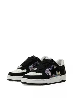 A BATHING APE Floral-star Sneakers