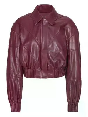 ROTATE BY BIRGER CHRISTENSEN Quilted Panel Bomber Jacket