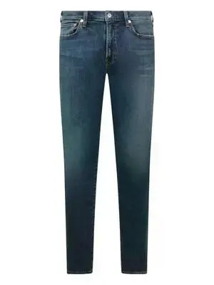 Citizens Of Humanity Engraved-logo Patch Straight-leg Jeans