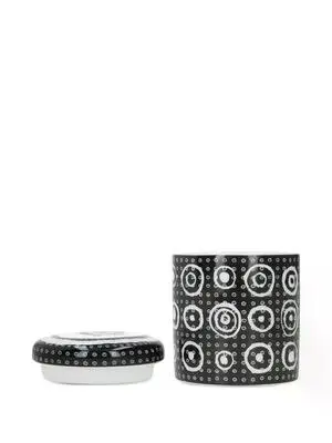 10 CORSO COMO Circles Print Ceramic Candle - Black
