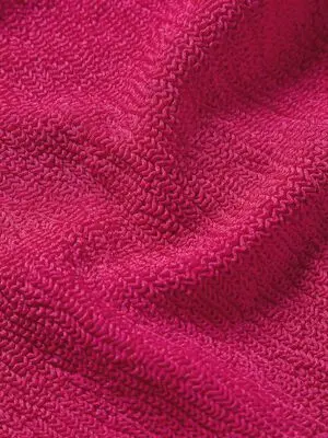 Hunza G Coverage Square Neck One Piece Swimsuit - Metallic Raspberry