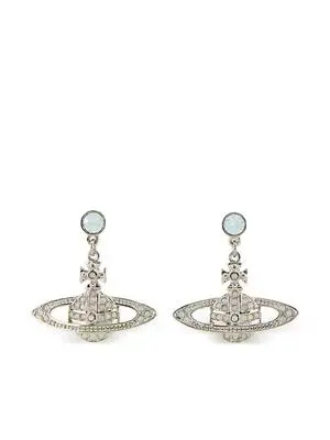 VIVIENNE WESTWOOD Mini Bas Relief Earrings - Silver