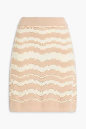 Missoni Crochet-knit Mini Skirt - Beige