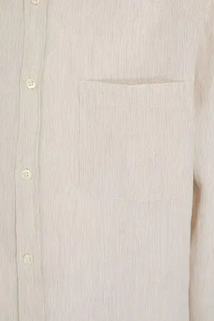 Frescobol Carioca Telles Striped Linen Shirt - Ecru