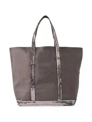 Vanessa Bruno Sequin Trim Shopping Tote - Grey