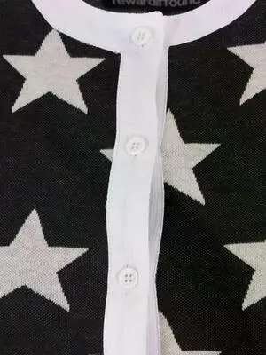 REWARD IF FOUND Star-print Button-front Dress