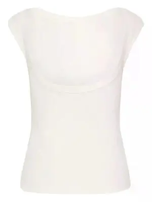 ST. AGNI Organic Cotton Scoop-back Top