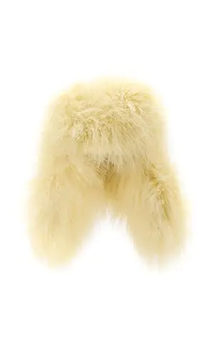 Jacquemus Grande Chapka Faux Fur Hat Yellow