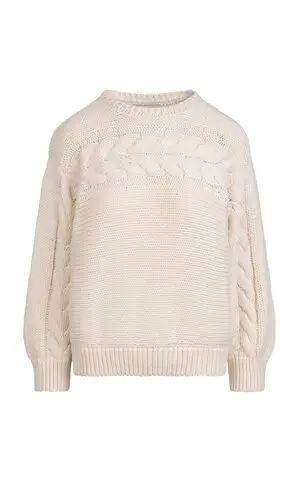 Merlette Serin Pima Cotton Sweater - Off-white