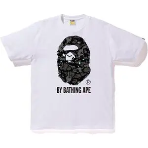 A BATHING APE Space Camo Bathing Tee Shirt - White