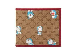 Gucci X Doraemon Bifold Wallet - Ebony/beige