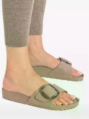 BIRKENSTOCK Buckle-detail Slides - Neutrals