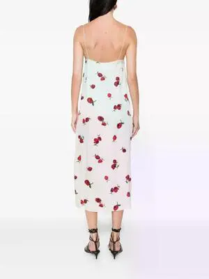 Khaite Sicily Midi Dress - Neutrals