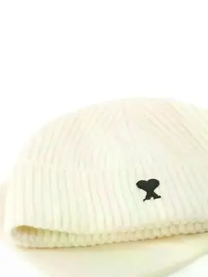 Ami De Coeur Wool Beanie - Neutrals