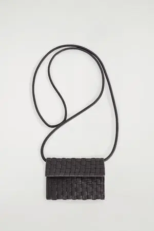 Cos Braided Leather Card Holder