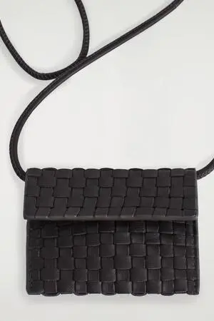 Cos Braided Leather Card Holder