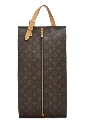 LOUIS VUITTON Monogram Shoe Pouch - Brown