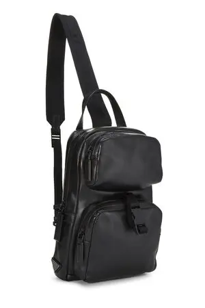 Prada Leather Sling Backpack - Black