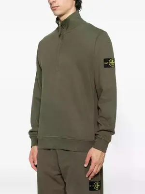 Stone Island Half-zip Patch-logo Sweater