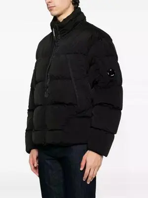 C.P. COMPANY Quilted Panelled Jacket - Black