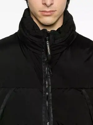 C.P. COMPANY Quilted Panelled Jacket - Black