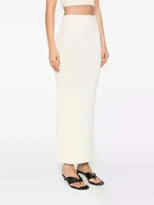 Wardrobe.NYC Cotton High-rise Skirt - Neutrals