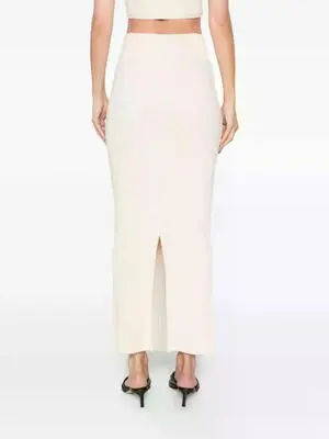 Wardrobe.NYC Cotton High-rise Skirt - Neutrals