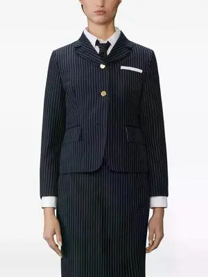 Thom Browne Fitted Pinstriped Jacket