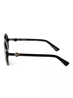TEMPERLEY LONDON Florence Stud-embellished Round Frame Sunglasses - Black