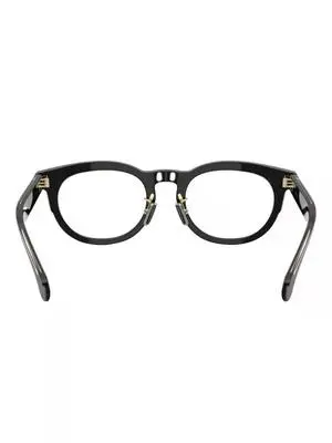Moncler Gold-tone Detailing Round Frames