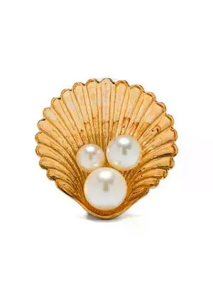 JENNIFER BEHR Maricela Shell-pearl Earrings - Gold
