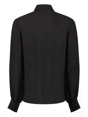 Raquel Diniz Pleated Front Silk Shirt