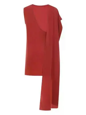 GIANLUCA CAPANNOLO Batwing-draped Silk Dress