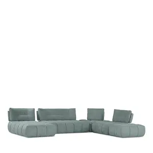 GIUSEPPE NICOLETTI Ballare 6 Piece Sectional Baobab - Acqua