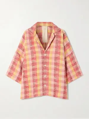 MARRAKSHI LIFE Camp Checked Cotton Shirt