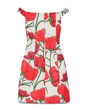 MILLY Peony Jacquard Mini Dress