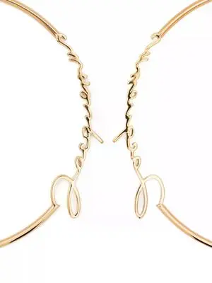 Jacquemus Logo-lettering Hoop Earrings