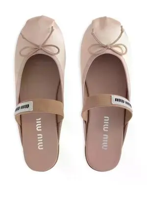 Miu Miu Satin Ballerina Mules