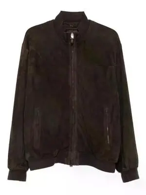 Canali Suede Bomber Jacket