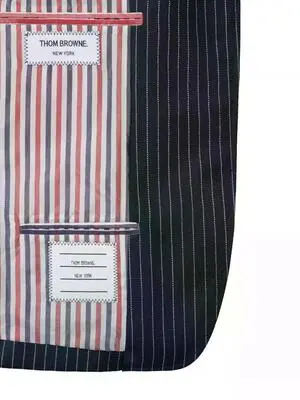 Thom Browne Pinstriped Fitted Jacket