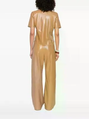 Nanushka Clare Short-sleeve Shirt - Neutrals