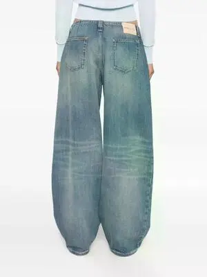 Alexander McQueen Whiskering-effect Jeans - Blue