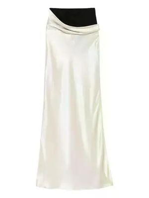 Nanushka Letto Draped-detail Maxi Skirt - Neutrals