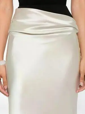 Nanushka Letto Draped-detail Maxi Skirt - Neutrals