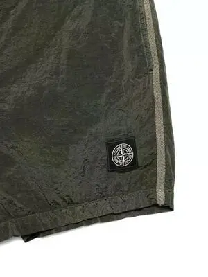 Stone Island Logo-patch Swim Shorts - Green