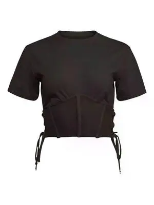 FLEUR DU MAL Sabrina T-shirt - Brown