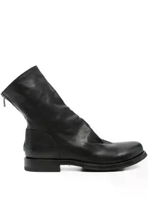 SHOTO Side-zip Leather Boots